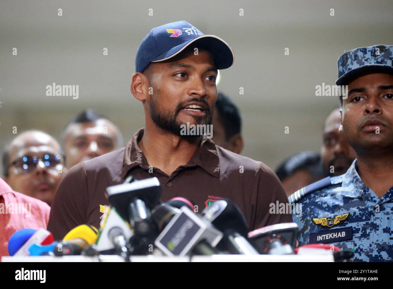Bangladesh Test Team captain Nazmul Hossain Shanto speaks to press ...