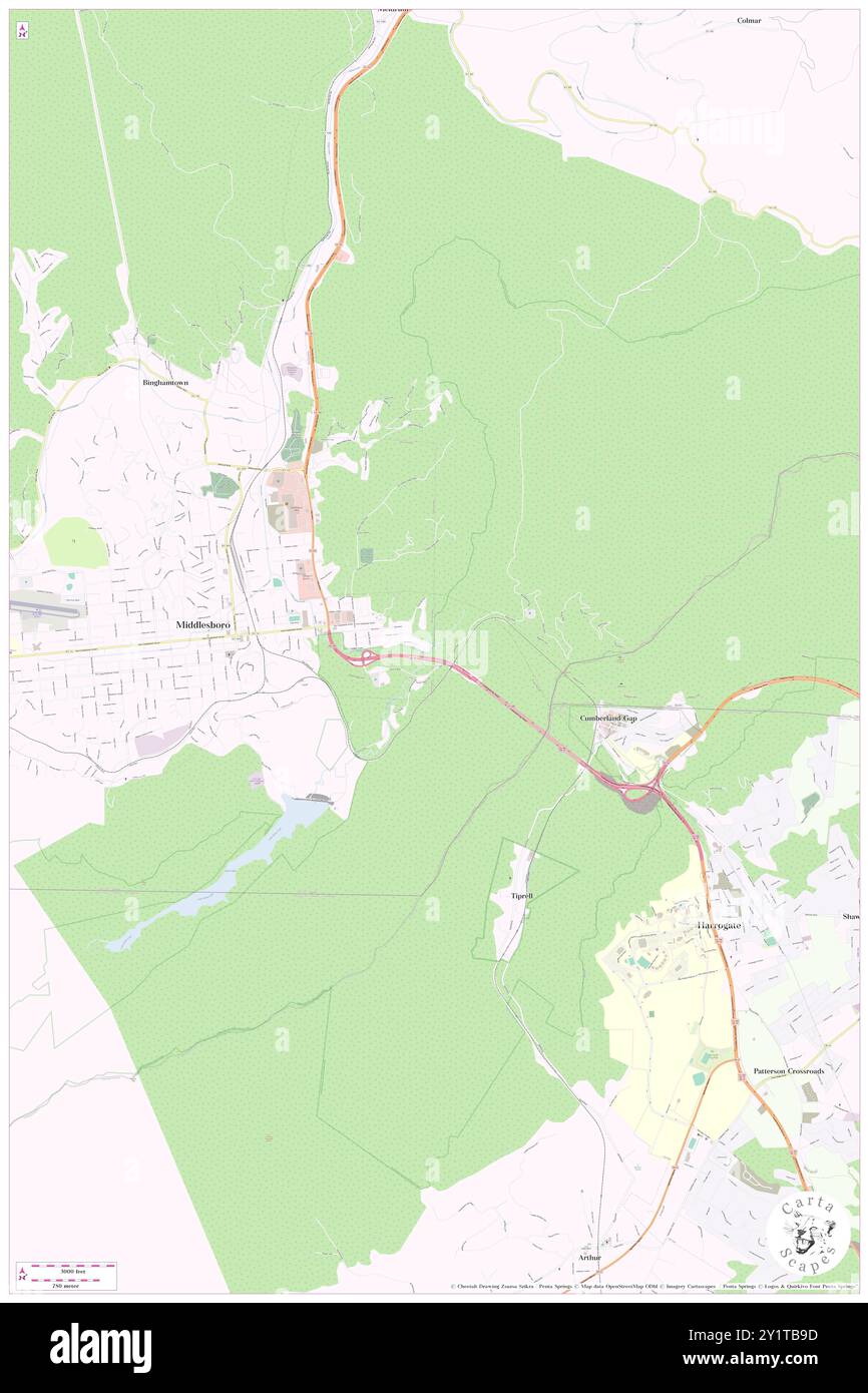 Davis Station (historical), Bell County, US, United States, Kentucky, N ...