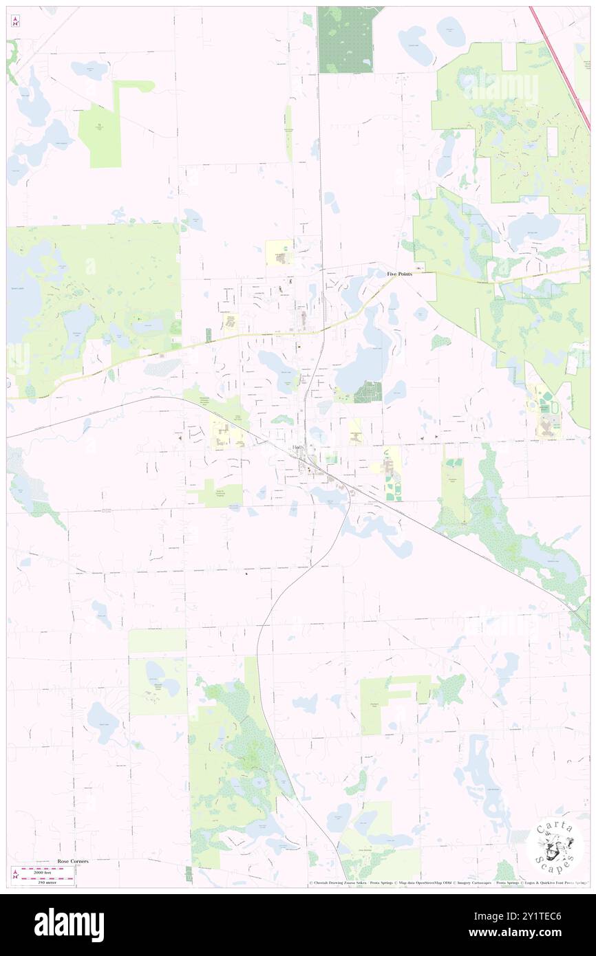 Holly michigan map Cut Out Stock Images & Pictures - Alamy