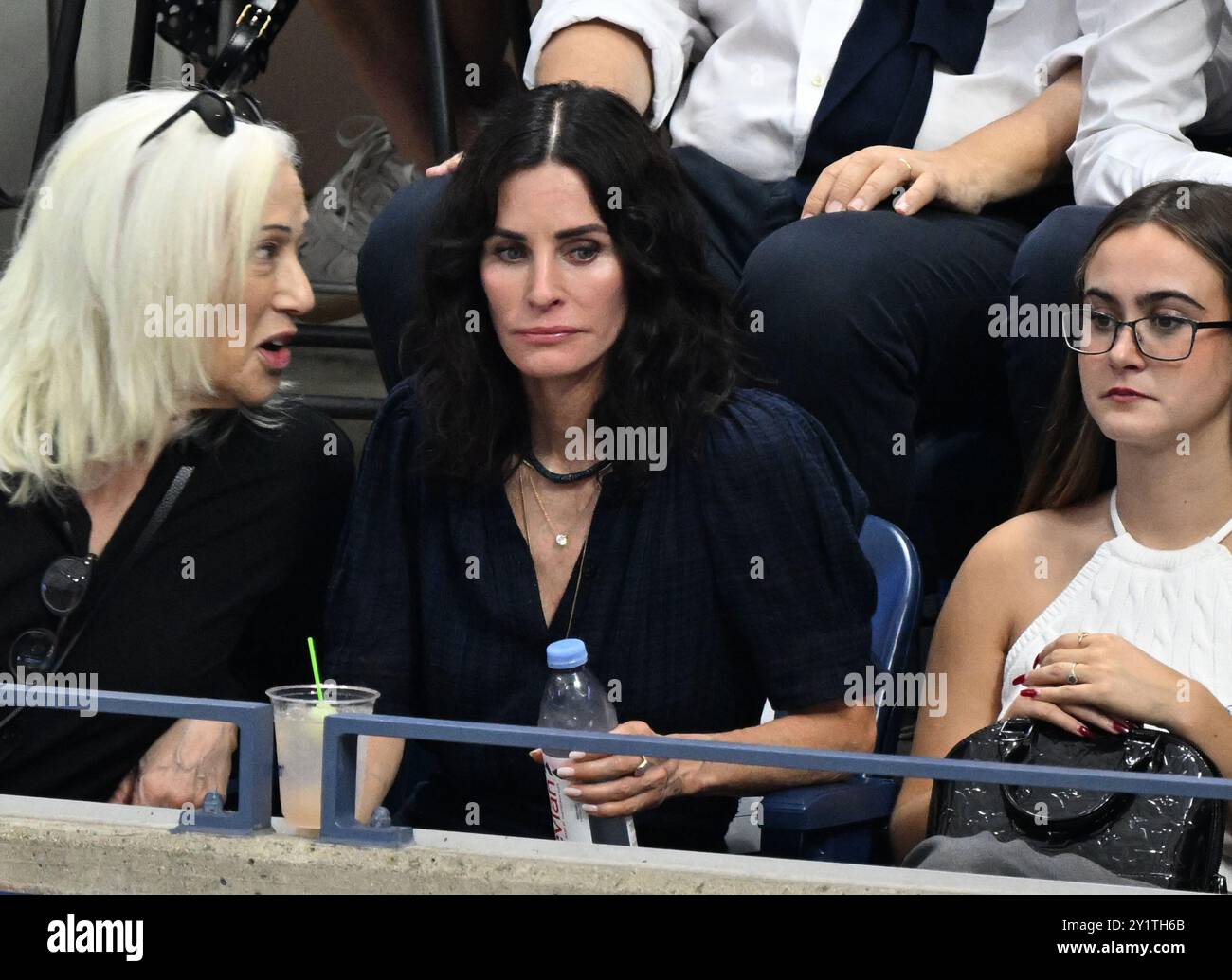 Flushing NY, USA. 07th Sep, 2024. **NO NY NEWSPAPERS** Courtney Cox is seen during the 2024 US ...