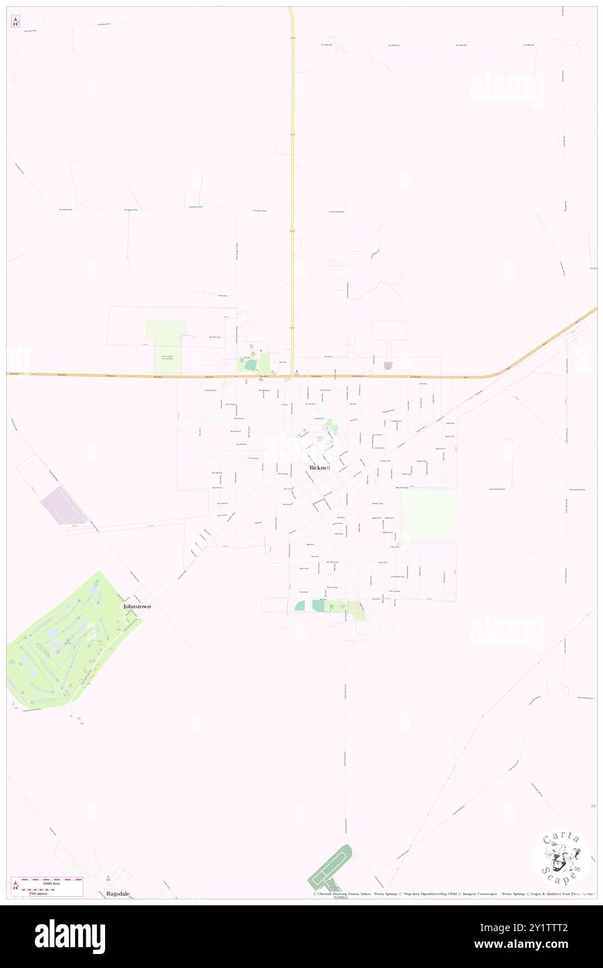 Bicknell map Cut Out Stock Images & Pictures - Alamy