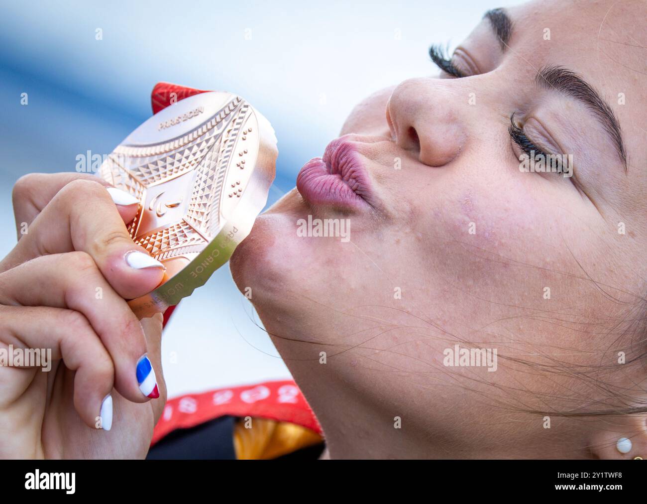 Paris, France. 08th Sep, 2024. Paralympics, Paris 2024, Kayak, Women, Individual, 200m, Final ...