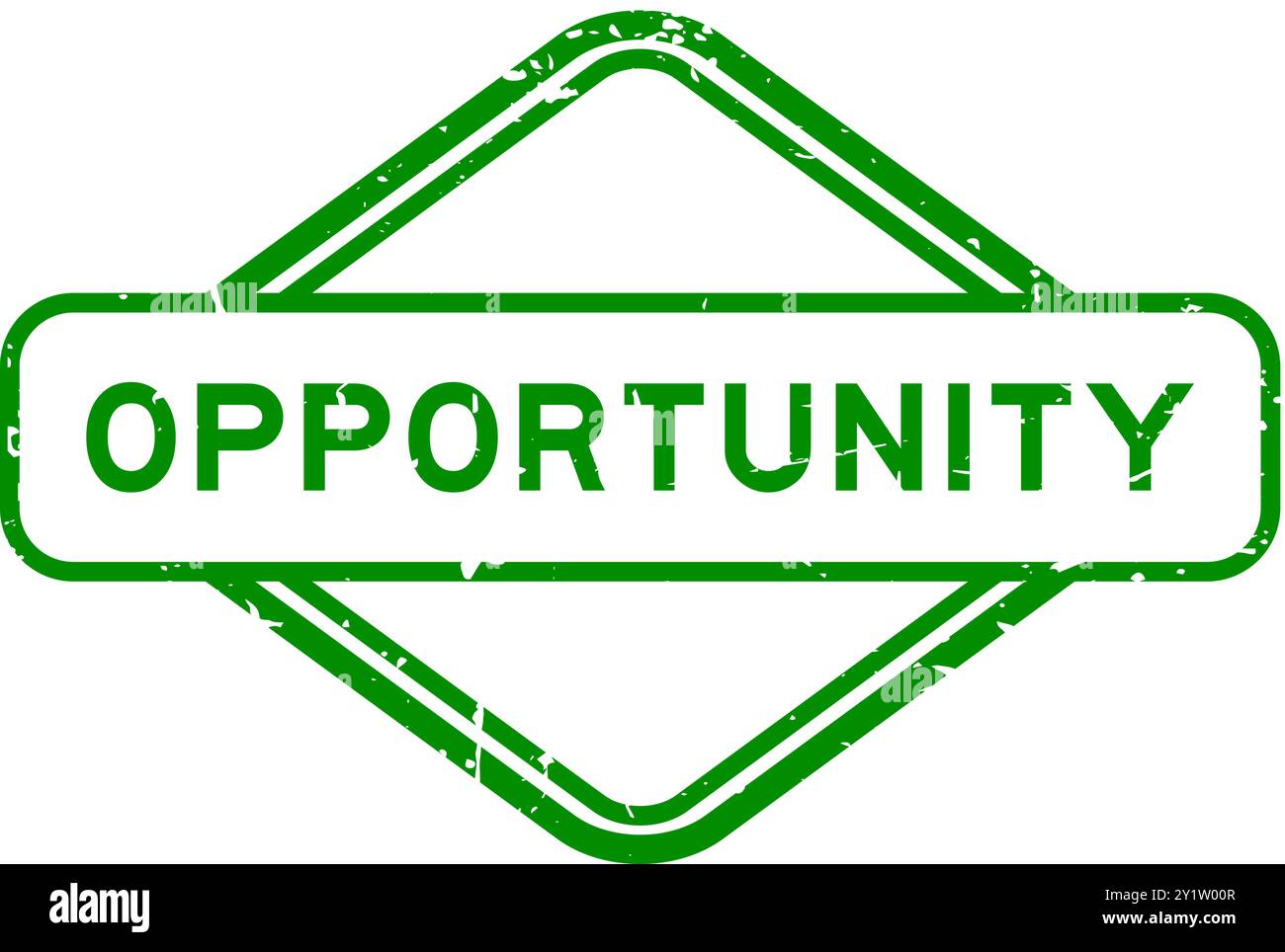 Grunge green opportunity word rubber seal stamp on white background Stock Vector Image & Art - Alamy
