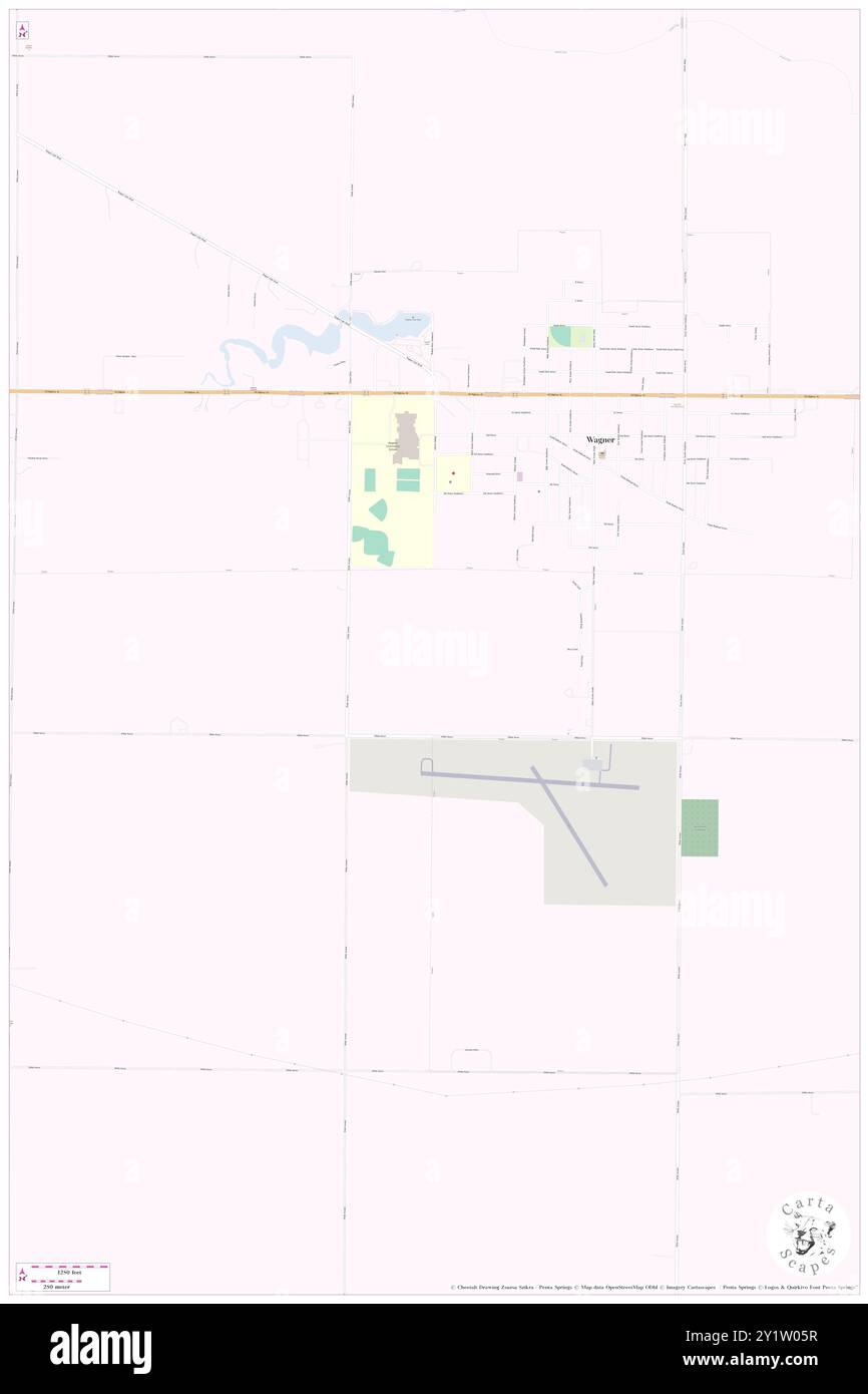 Wagner, Charles Mix County, US, United States, South Dakota, N 43 4' 46 ...