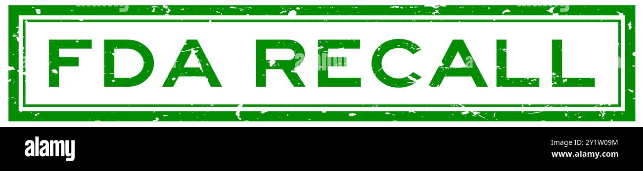 Grunge green fda recall Stock Vector Images - Alamy