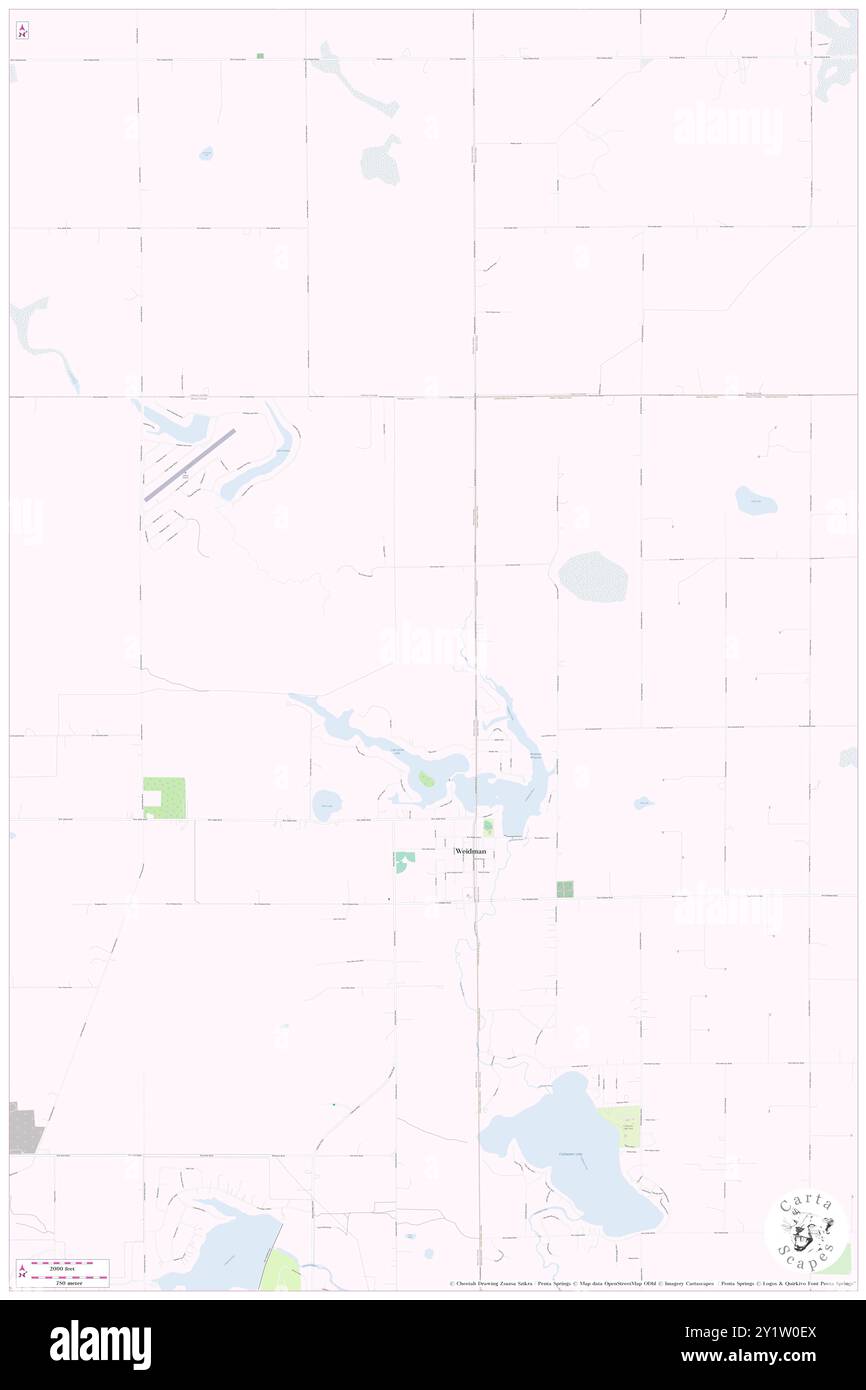 Isabella county map hi-res stock photography and images - Alamy