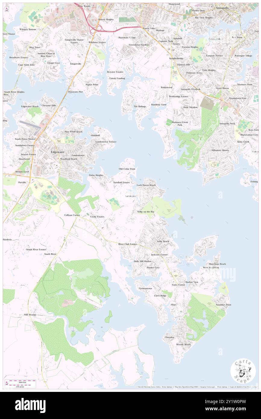 Larkington, Anne Arundel County, US, United States, Maryland, N 38 55 ...