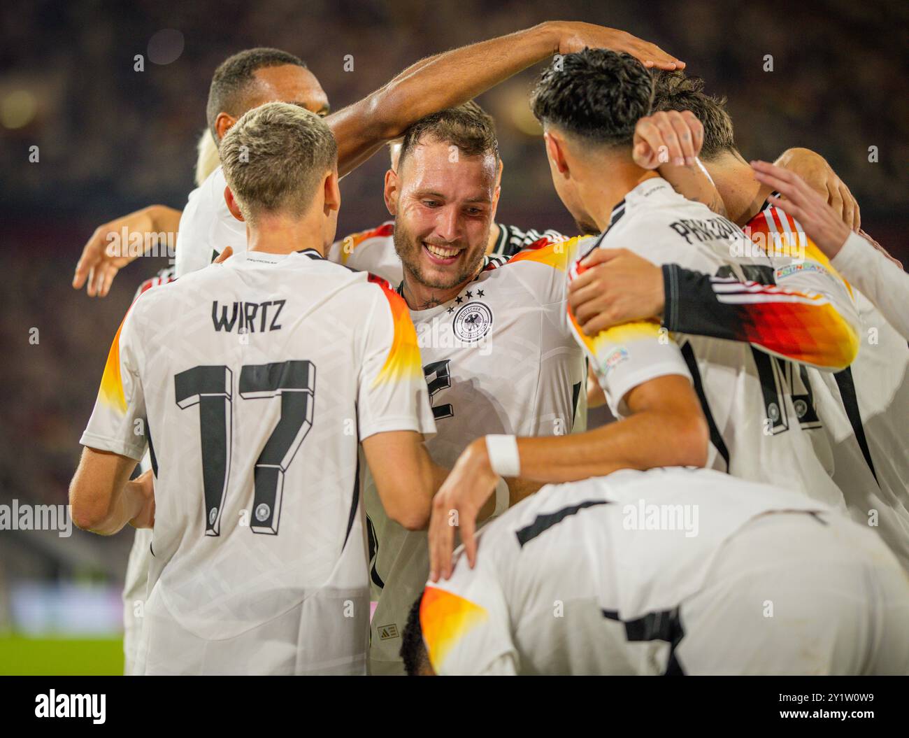 Duesseldorf, Germany. 07th Sep 2024. Torjubel: Florian Wirtz (DFB ...
