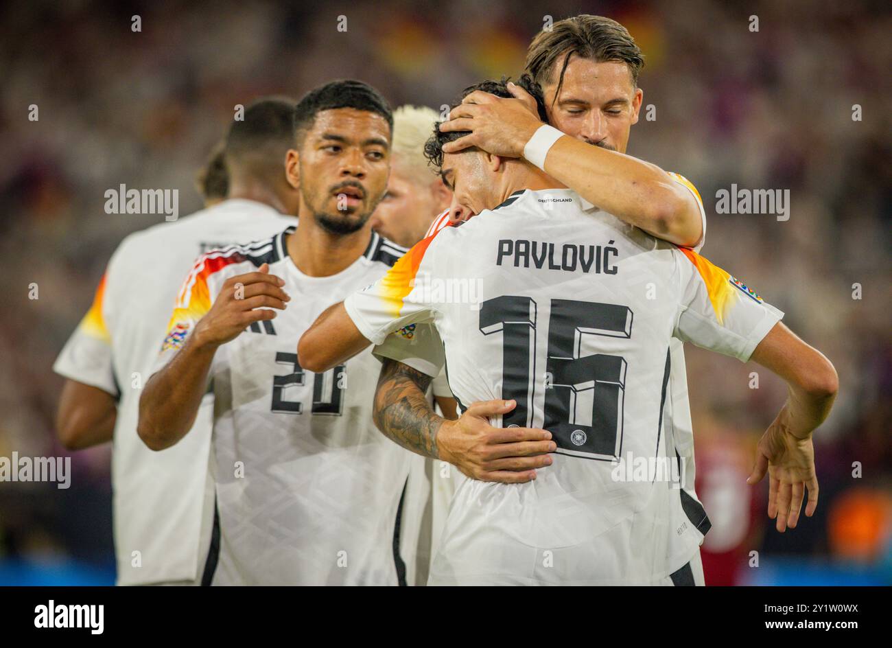 Duesseldorf, Germany. 07th Sep 2024. Benjamin Henrichs (DFB) Aleksandar ...