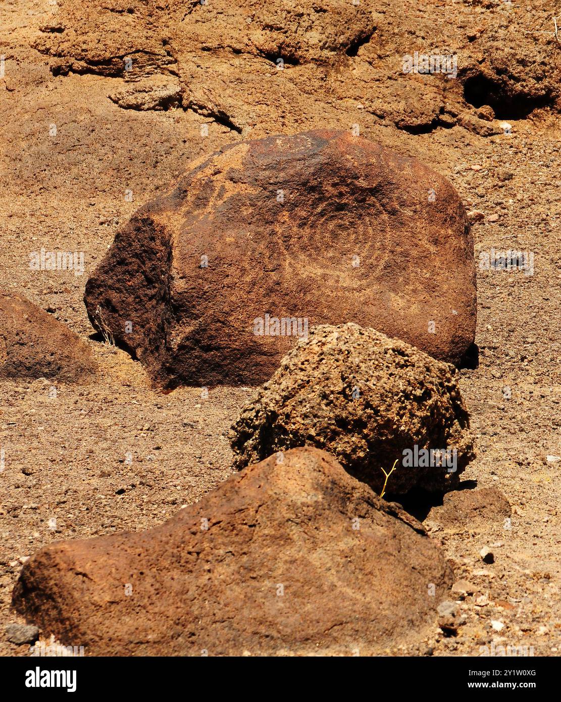 Petroglyphs Native American Rock Art on boulders in central Arizona ...