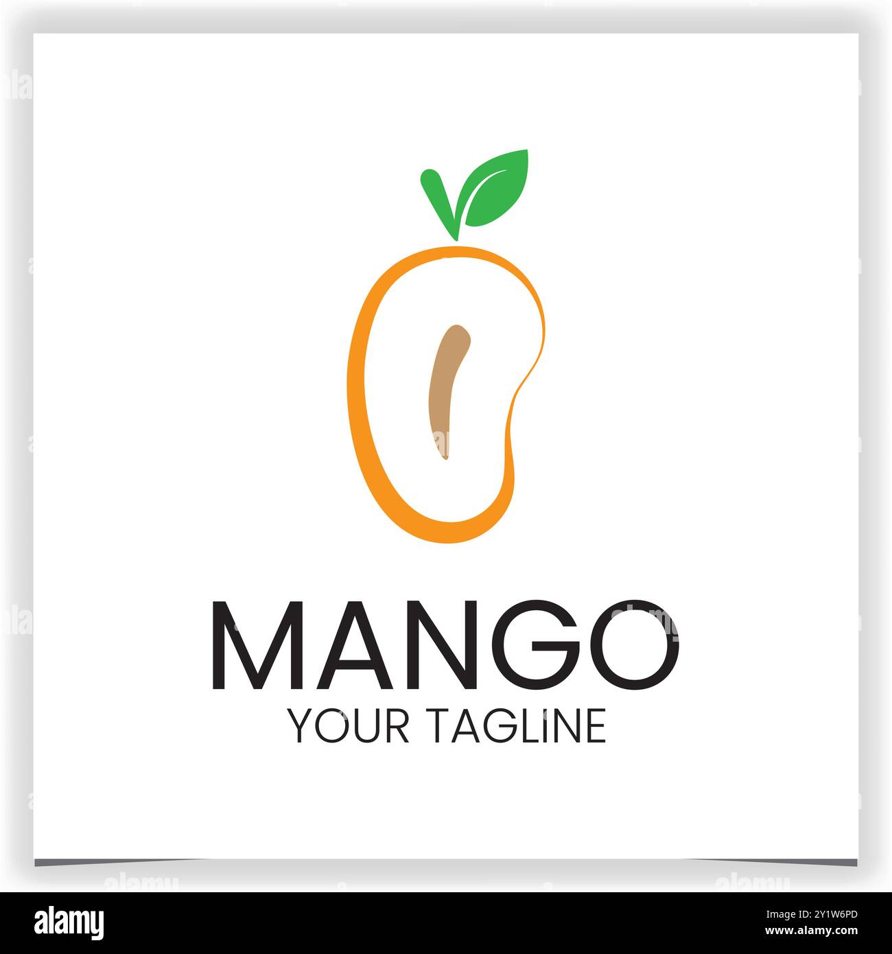 mango logo design template vector Stock Vector Image & Art - Alamy