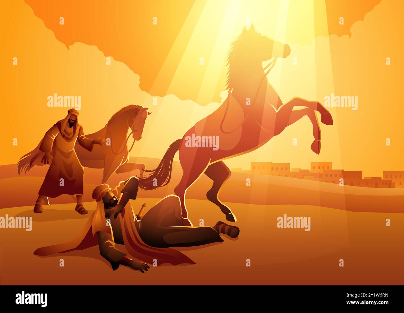 Saul on the road damascus hi-res stock photography and images - Alamy