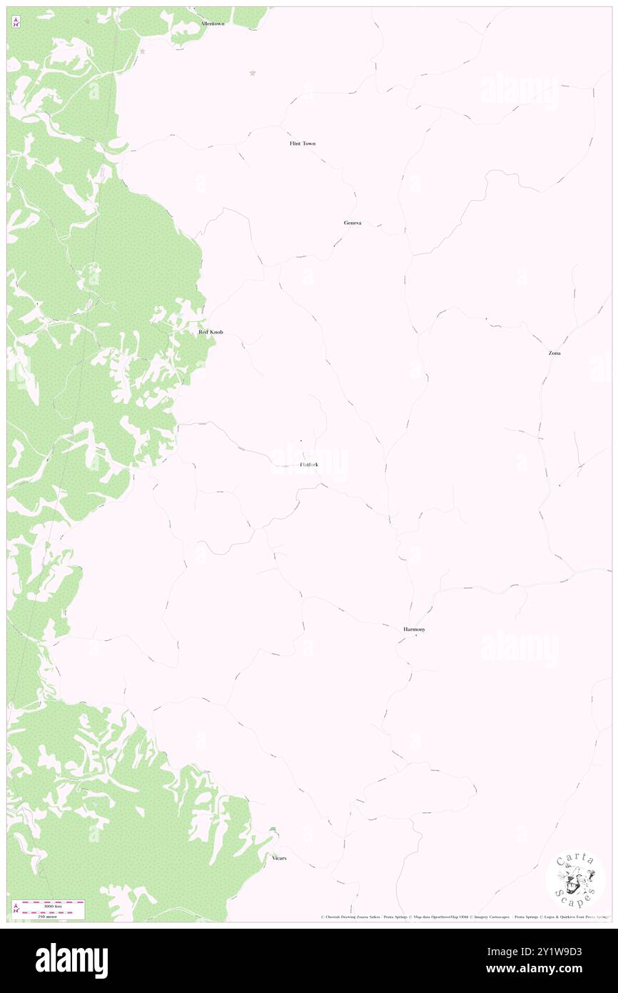 Flatfork, Roane County, US, United States, West Virginia, N 38 42' 27 ...