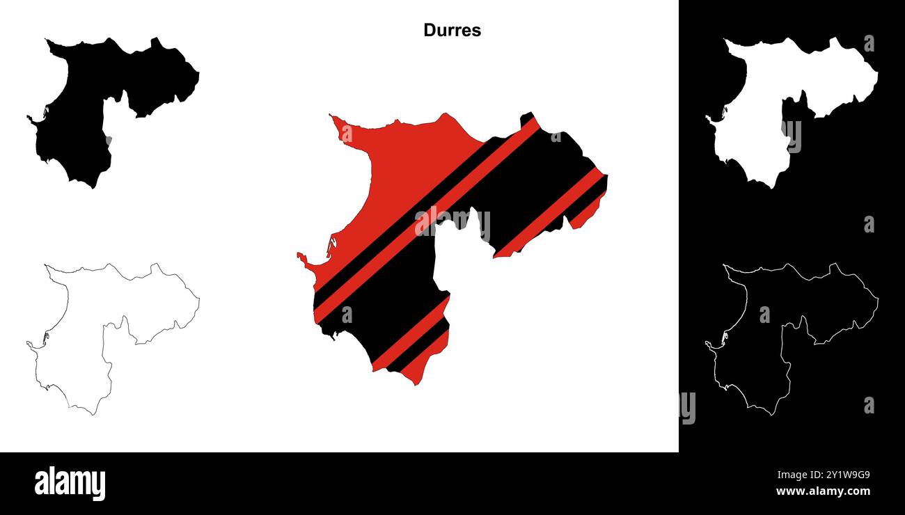 Map of durres hi-res stock photography and images - Alamy