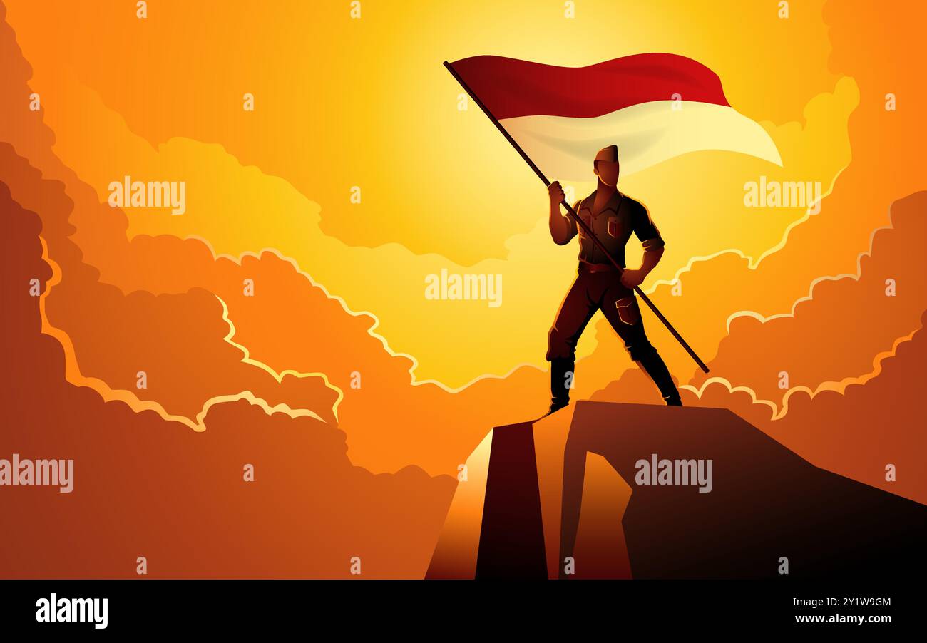 Indonesia historical banner Stock Vector Images - Alamy