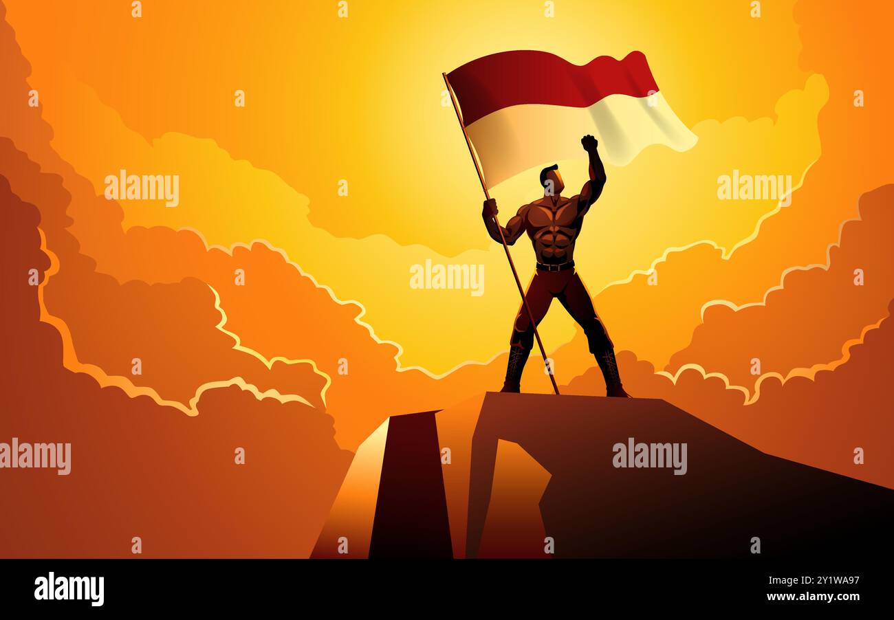 Her perfect muscular Stock Vector Images - Alamy