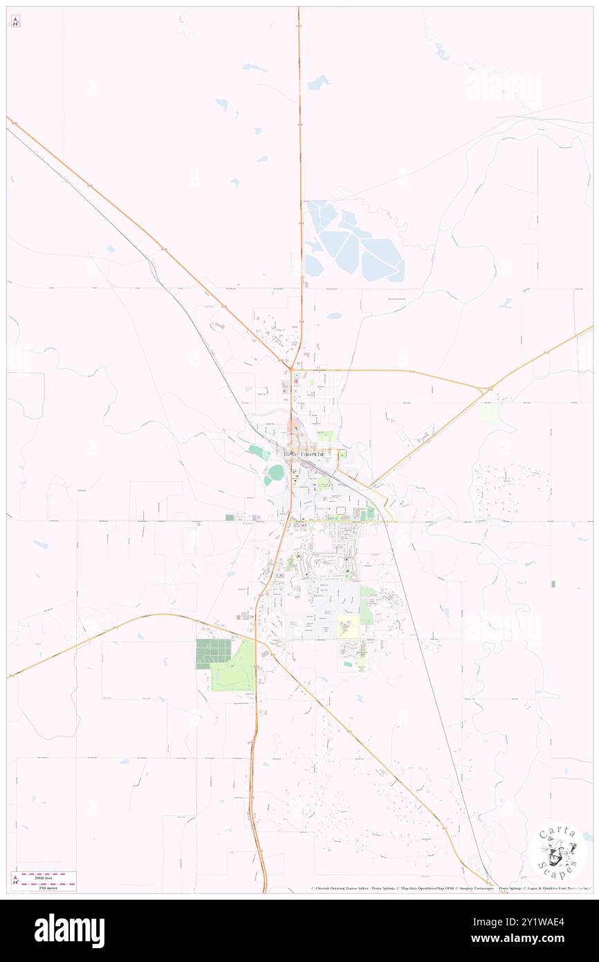 Belle fourche map Cut Out Stock Images & Pictures - Alamy