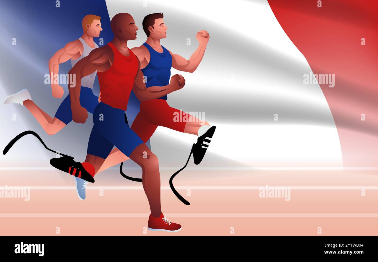 Para athletes Stock Vector Images - Alamy