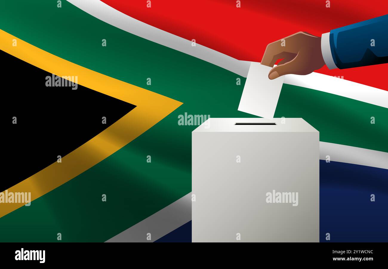 Celebrate democracy in South Africa with this vector illustration ...