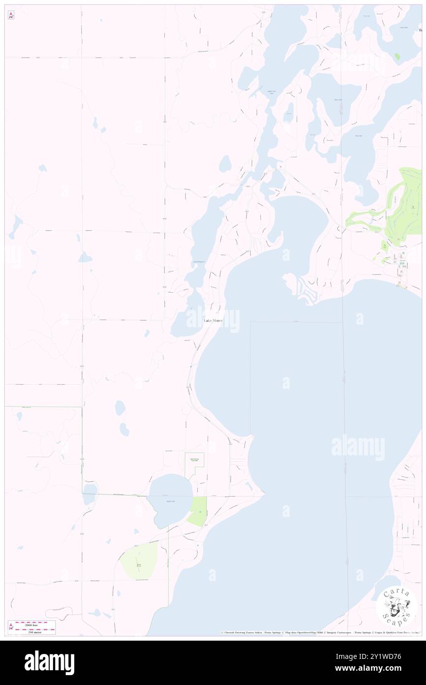Map of cass lake hi-res stock photography and images - Alamy