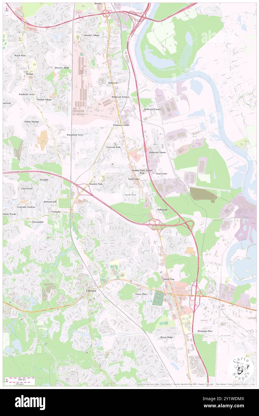 Central Park, Chesterfield County, US, United States, Virginia, N 37 23 ...