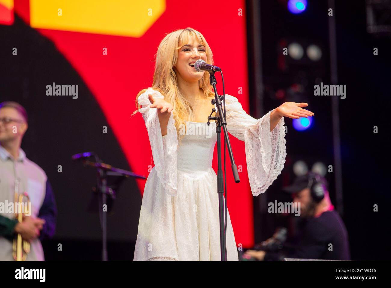 Preston, England, 8th September, 2024. Paul Heaton and Rianne Downey ...