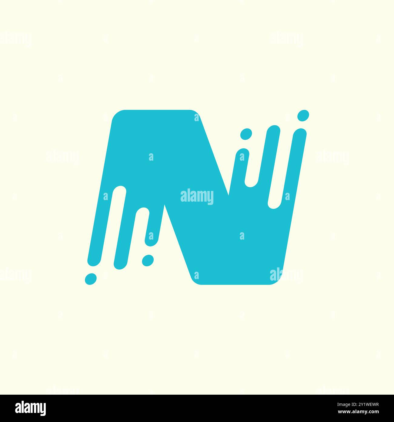 Letter n tech logo hi-res stock photography and images - Alamy