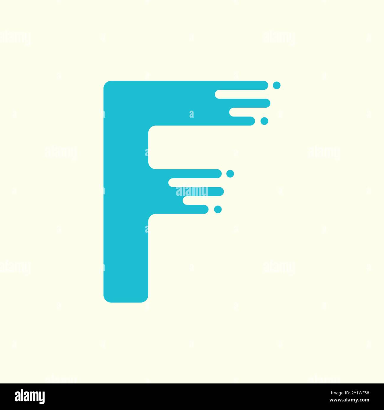 Letter f tech logo hi-res stock photography and images - Alamy
