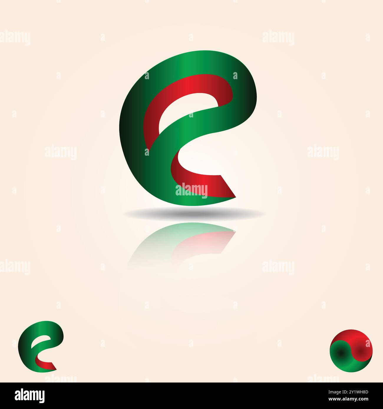 Digital letter e branding hi-res stock photography and images - Alamy