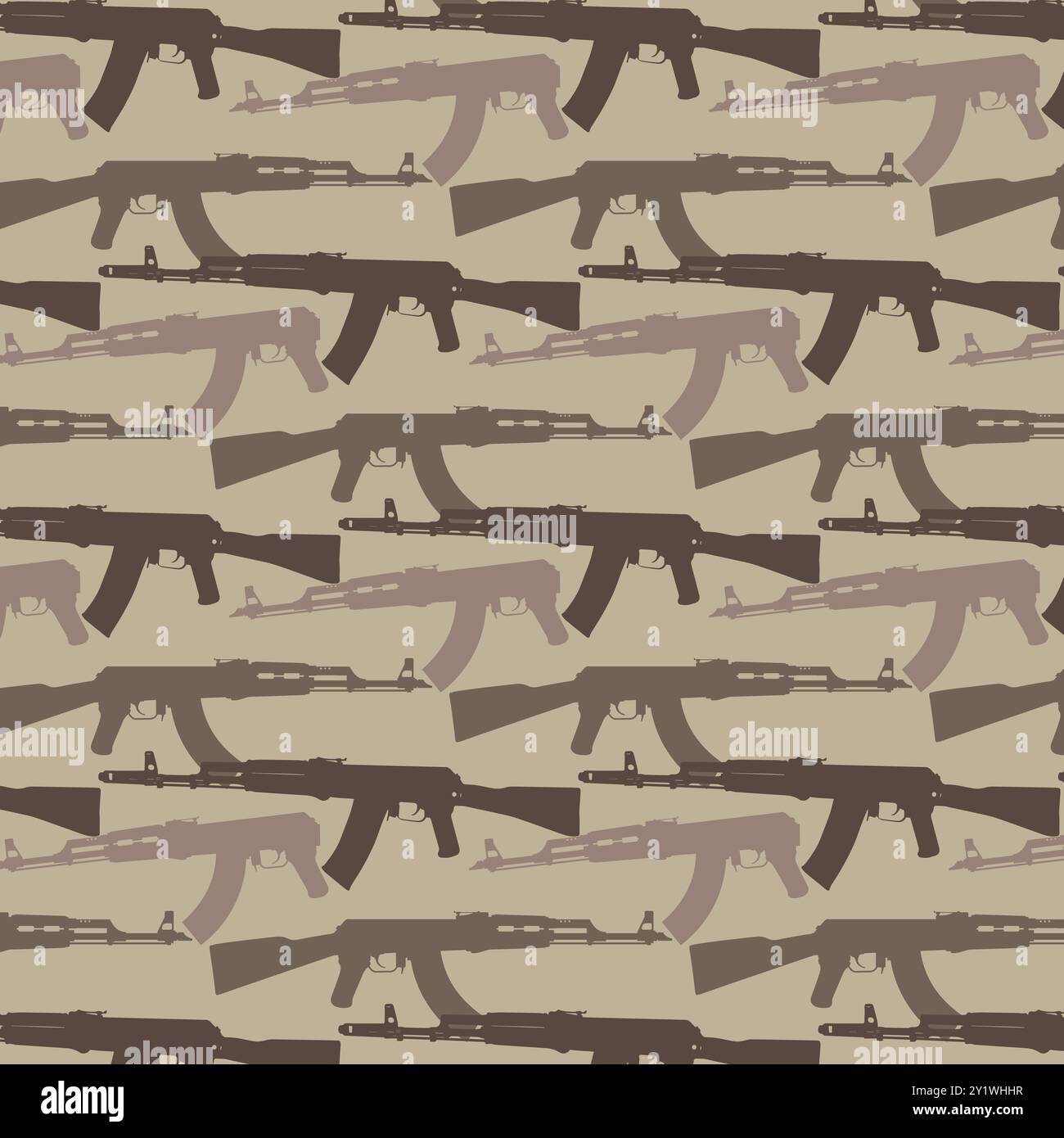 Weapons of the Soviet army. The legendary AK assault rifle Stock Vector ...