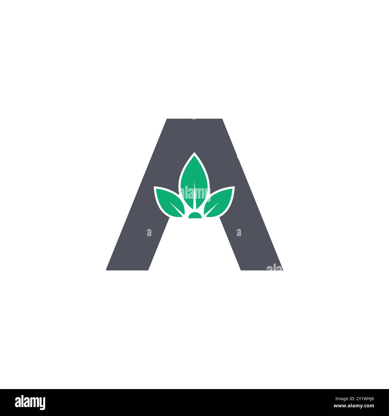 Green eco nature minimal Stock Vector Images - Alamy