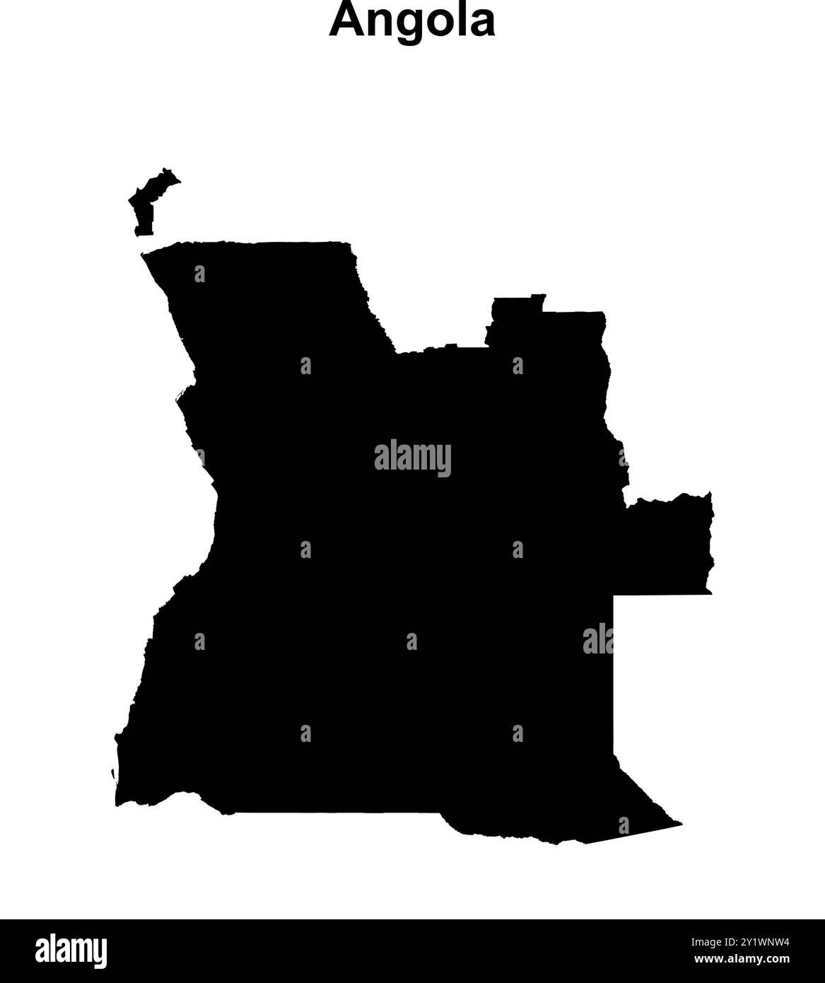 Blank angola map hi-res stock photography and images - Alamy