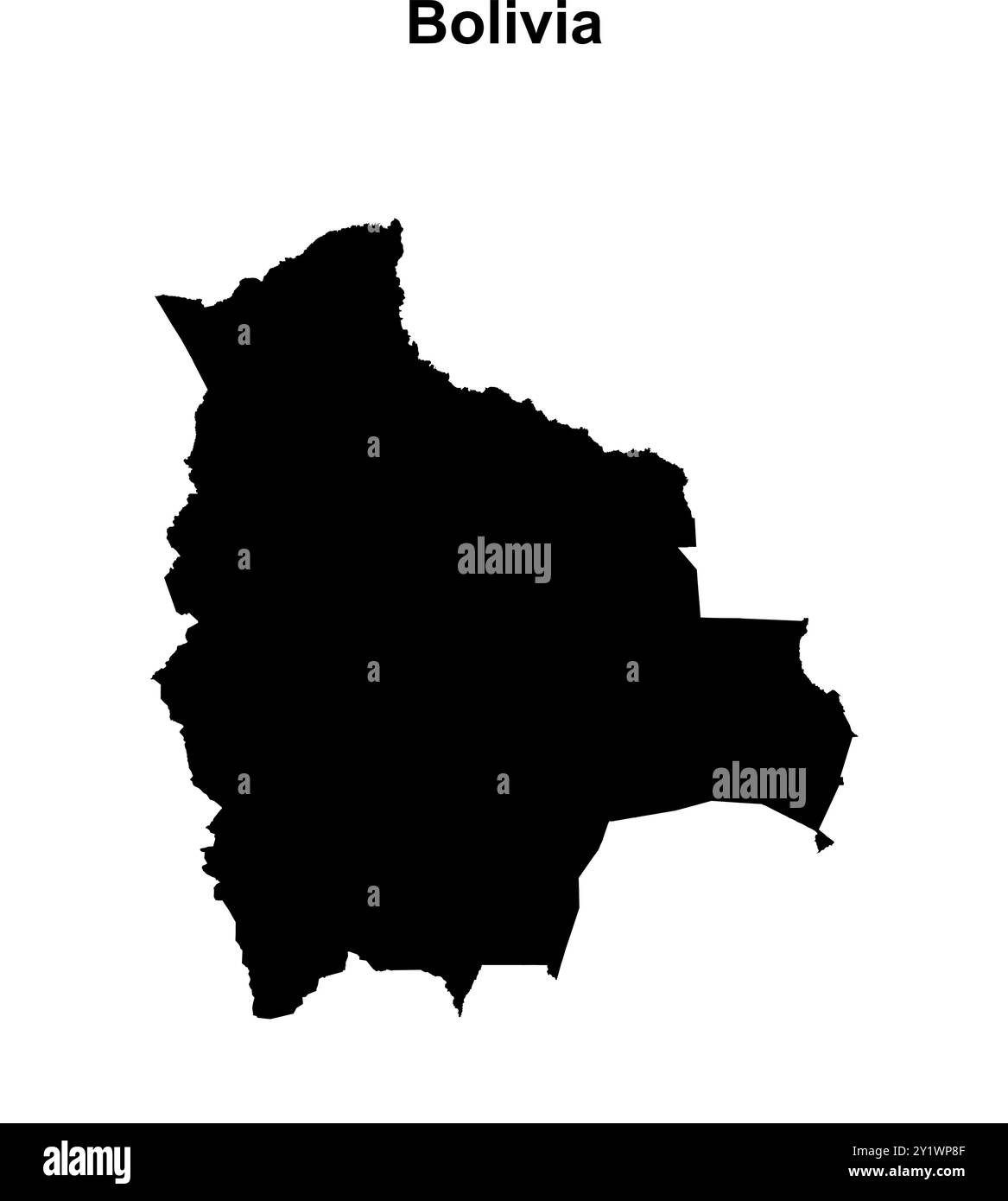 Blank bolivia map hi-res stock photography and images - Alamy