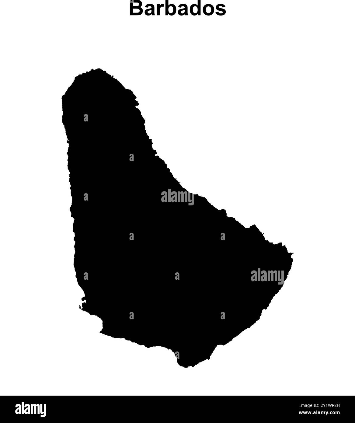 Map of barbados Black and White Stock Photos & Images - Alamy