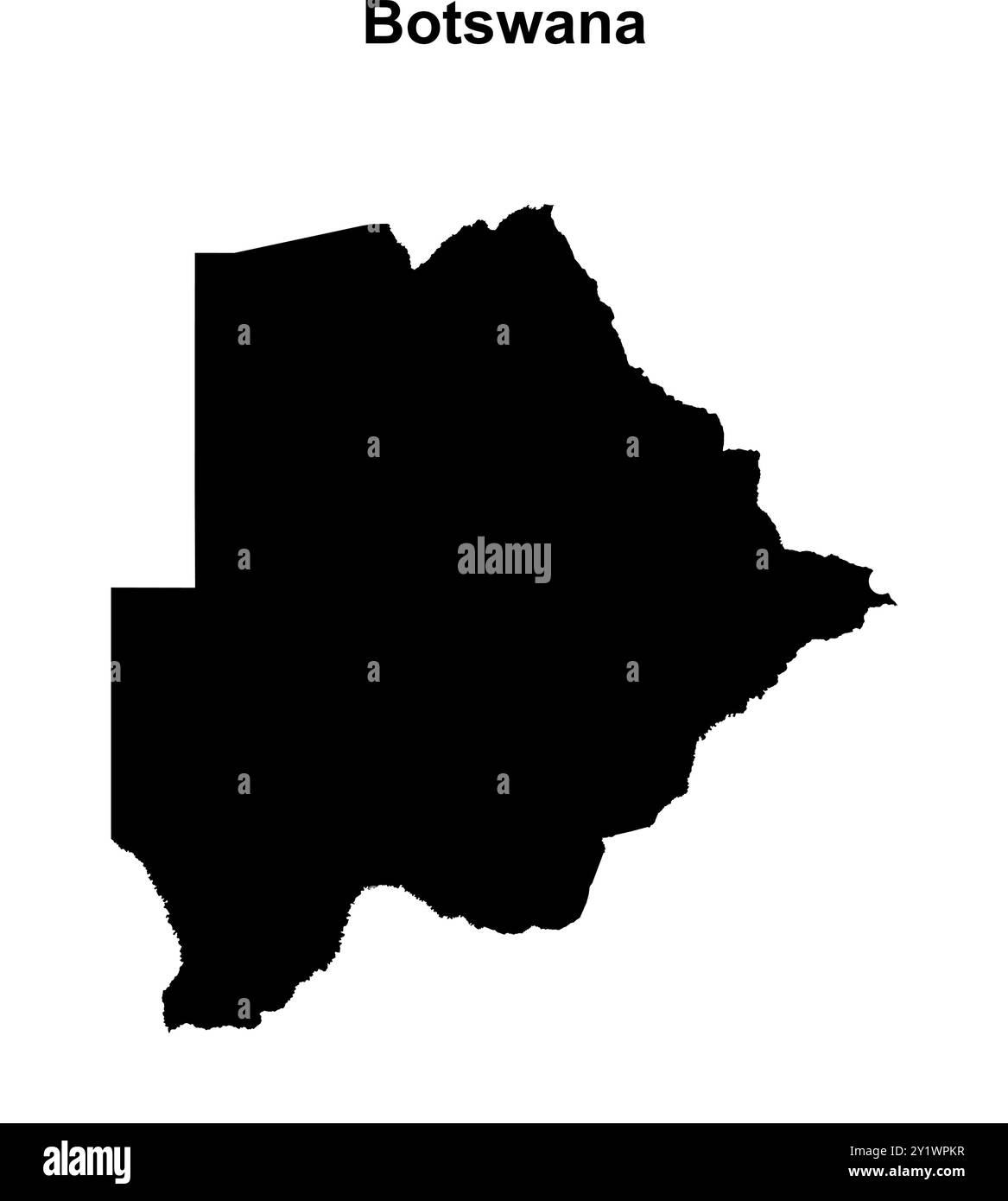 Botswana boundary Stock Vector Images - Alamy