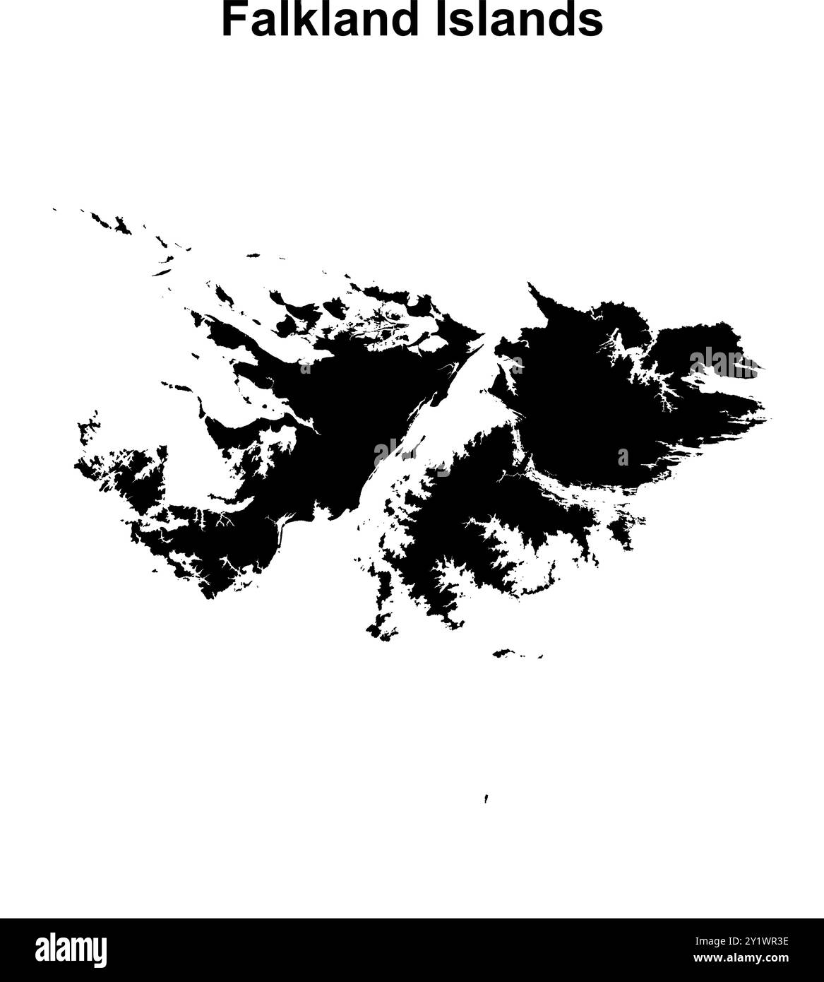 Blank falkland islands map hi-res stock photography and images - Alamy