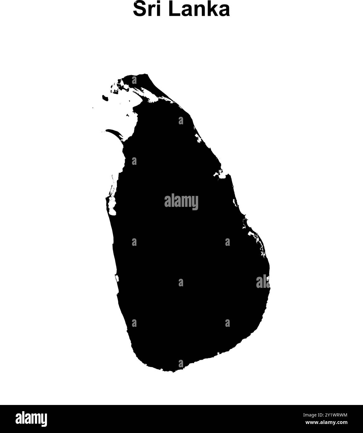 Sri lanka map Black and White Stock Photos & Images - Alamy