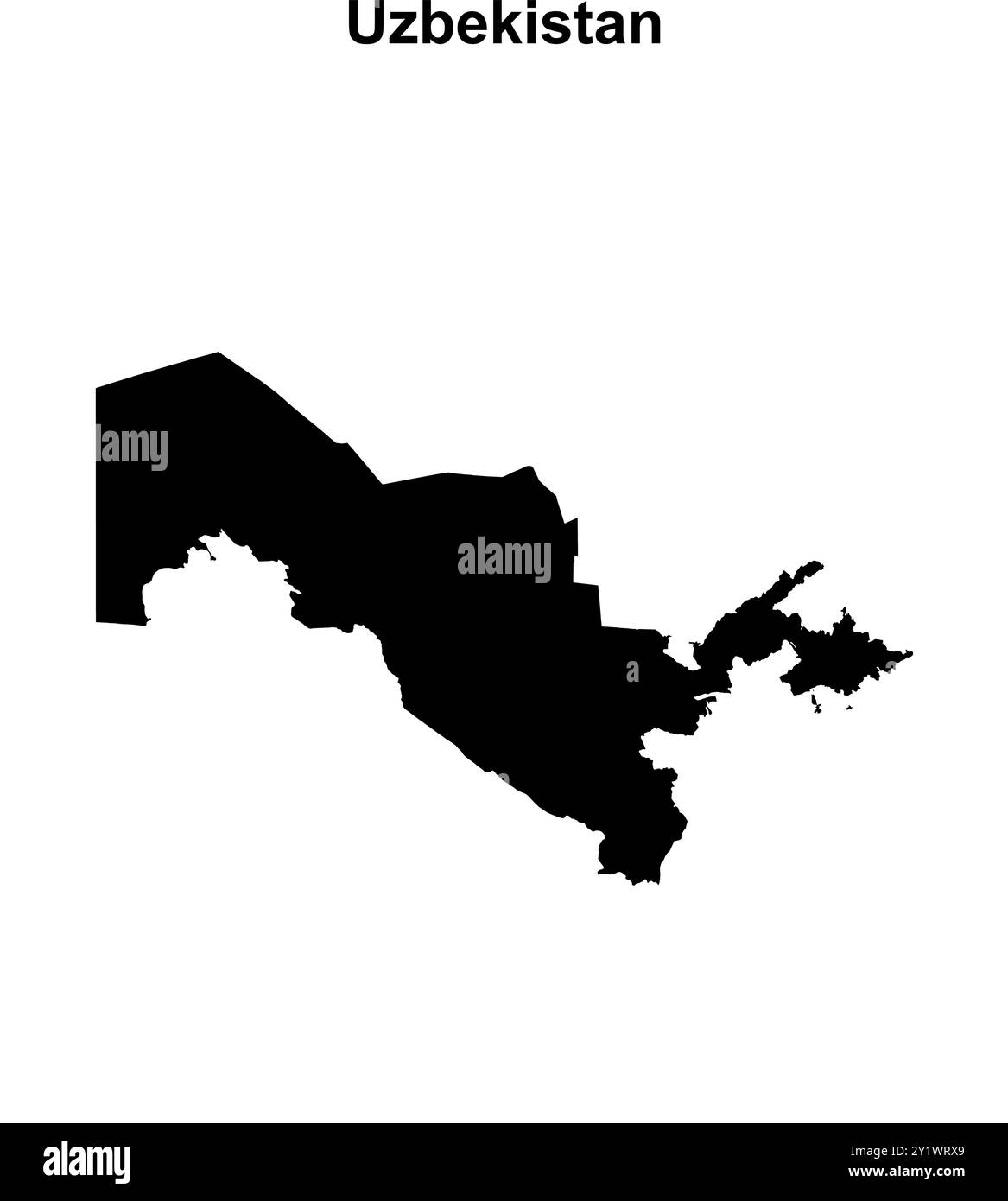 Uzbekistan eps map hi-res stock photography and images - Alamy