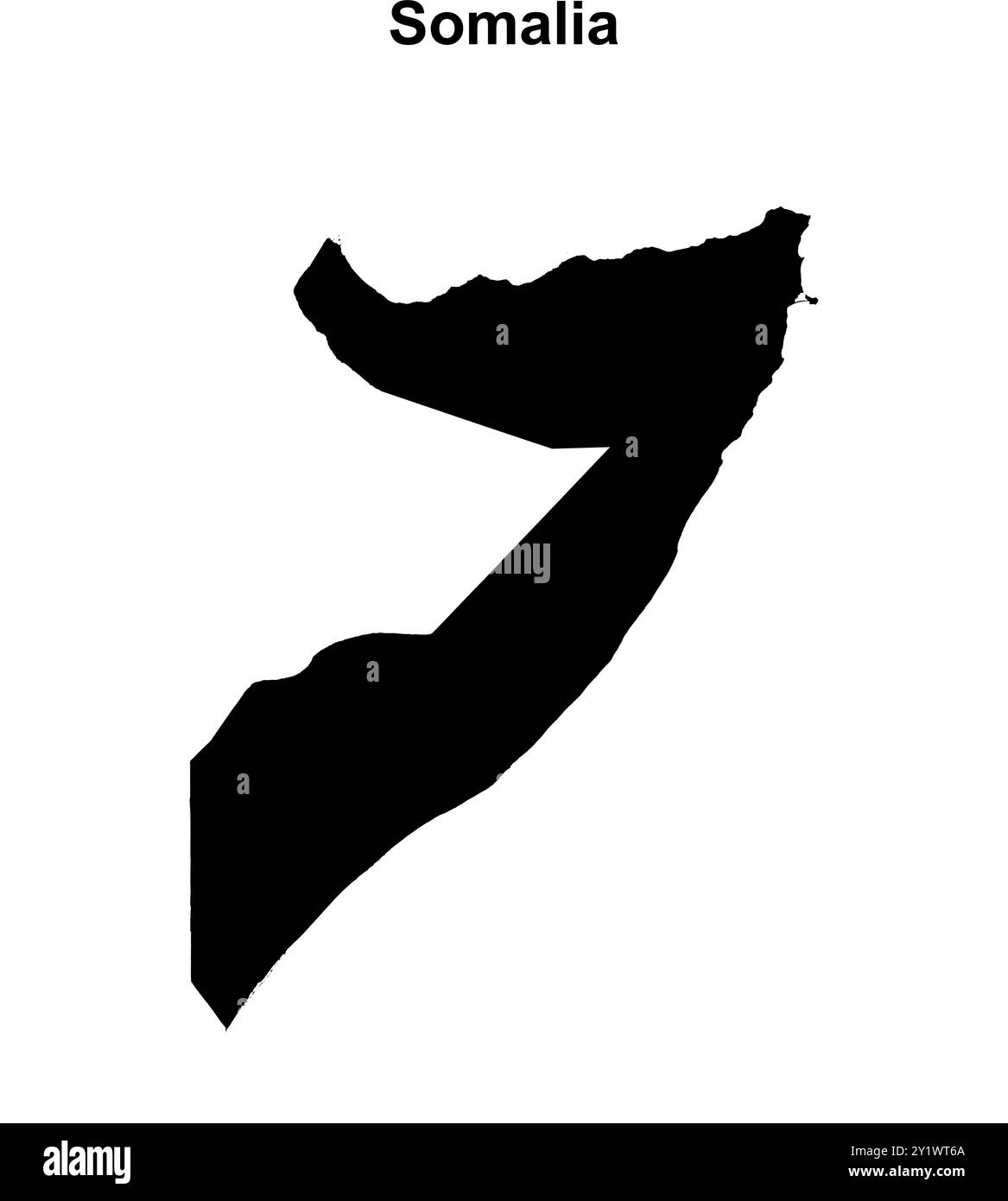 Blank somalia map hi-res stock photography and images - Alamy