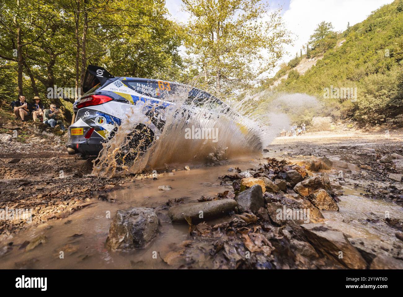 63 MAIOR Norbert, MAIOR Francesca, Ford Fiesta Rally3, action during ...