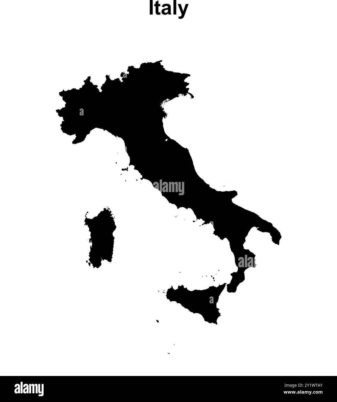 Italy map clipart hi-res stock photography and images - Alamy
