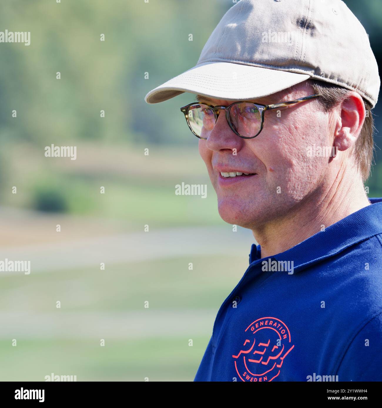 STOCKHOLM, SWEDEN - SEPTEMBER 8, 2024: Prince Daniel of Sweden and Carolina Klüft arranges ...