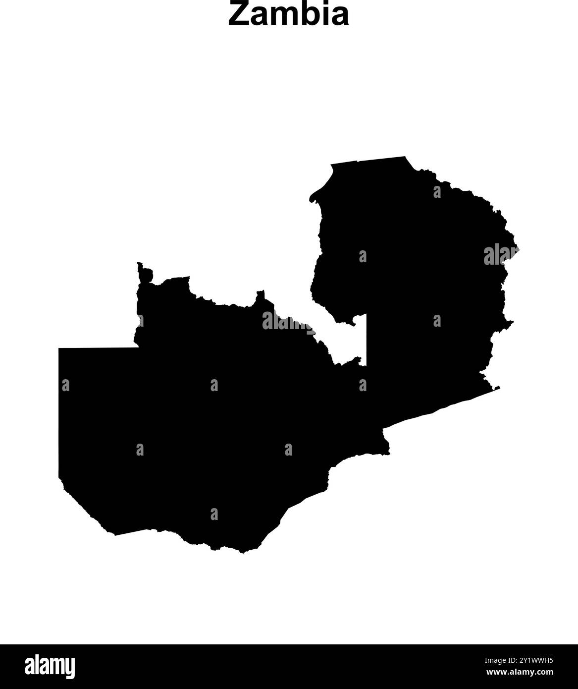 Zambia eps map hi-res stock photography and images - Alamy