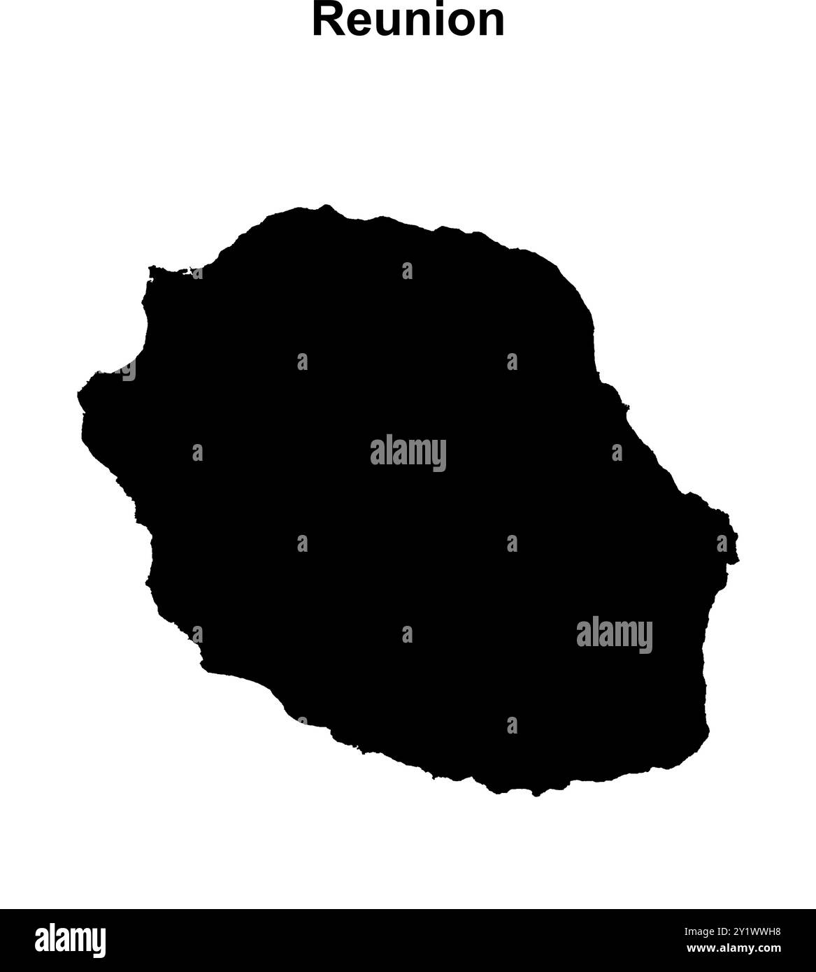 Reunion outline map hi-res stock photography and images - Alamy