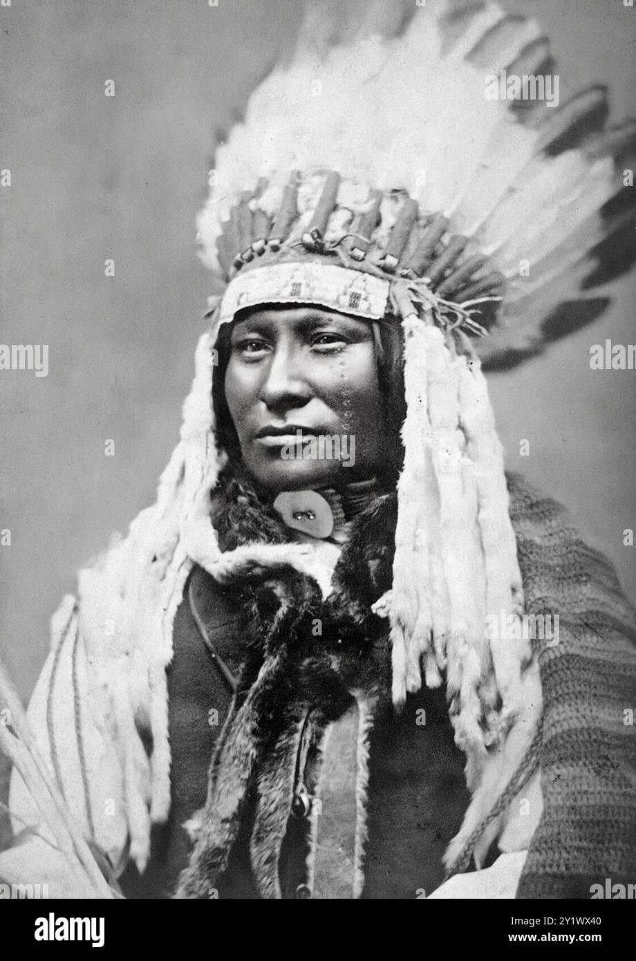 Photo by Huffman's Cabinet - Indian Rain-in-the-face, ca 1880-1890 ...