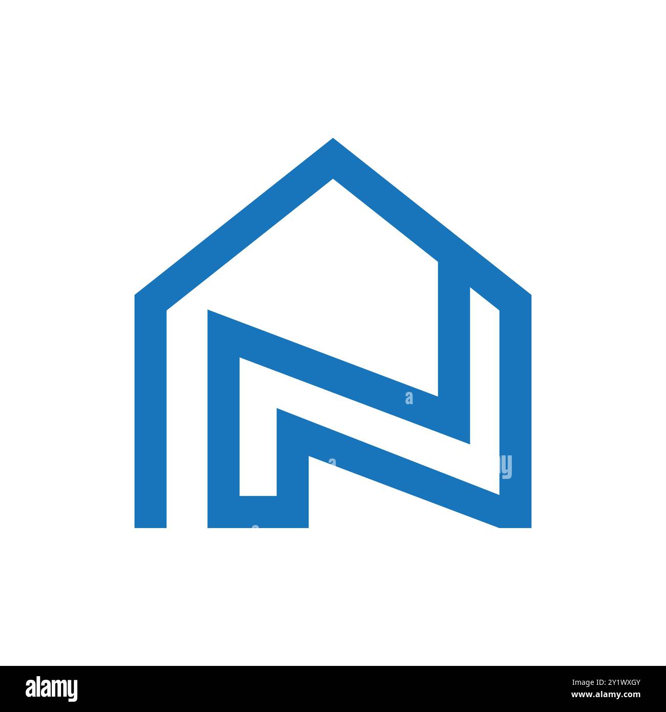 BlUE Building and Construction Letter N Logo Stock Vector Image & Art ...