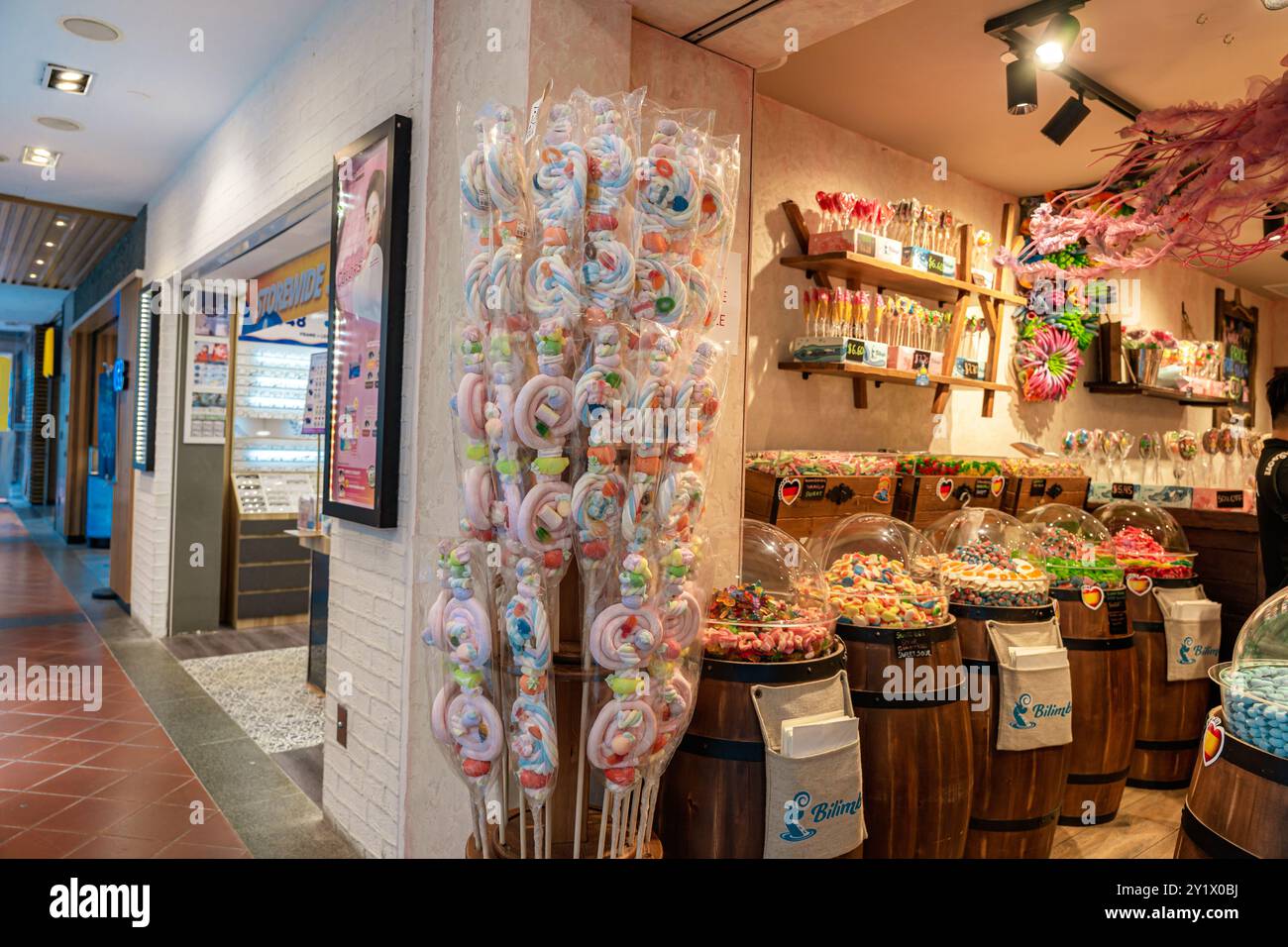 Singapore - Jun 13 2024: Candy shop in Bugis street Singapore. Travel ...