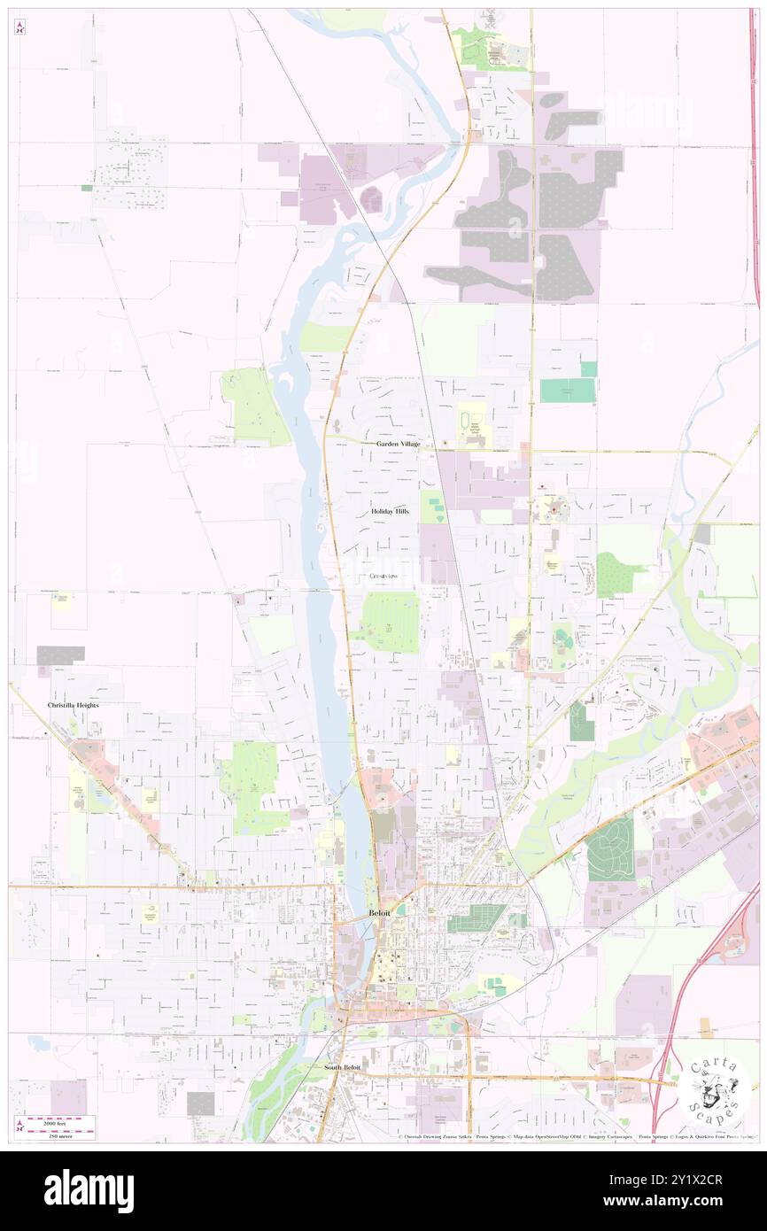 Crestview, Rock County, US, United States, Wisconsin, N 42 32' 30'', S ...