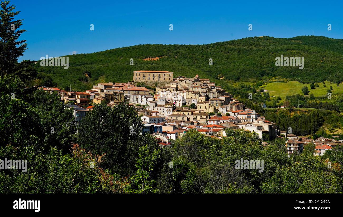 Calvello,ancient village and bridge of Sant'Antuono,Potenza,Basilicata ...