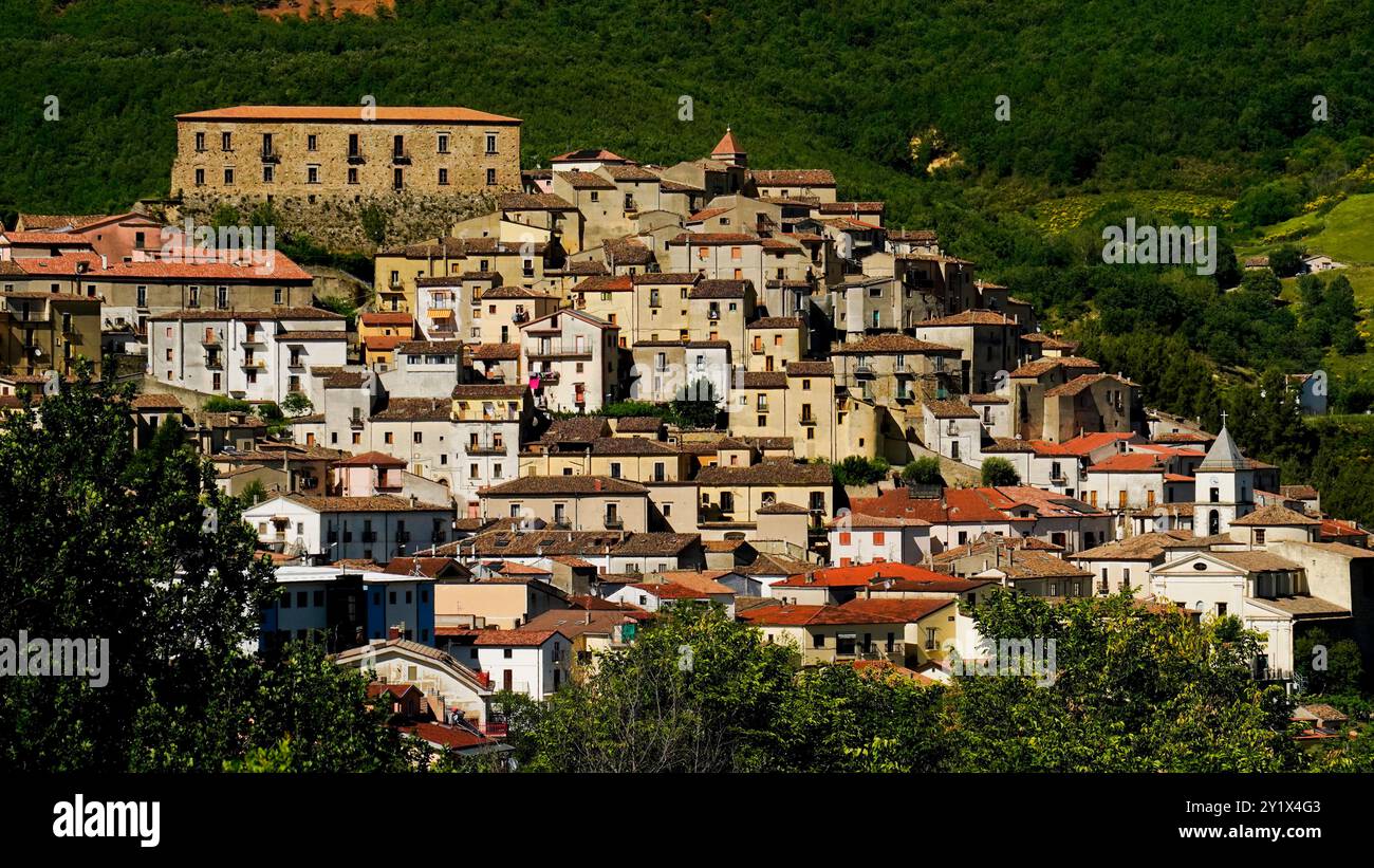 Calvello,ancient village and bridge of Sant'Antuono,Potenza,Basilicata ...